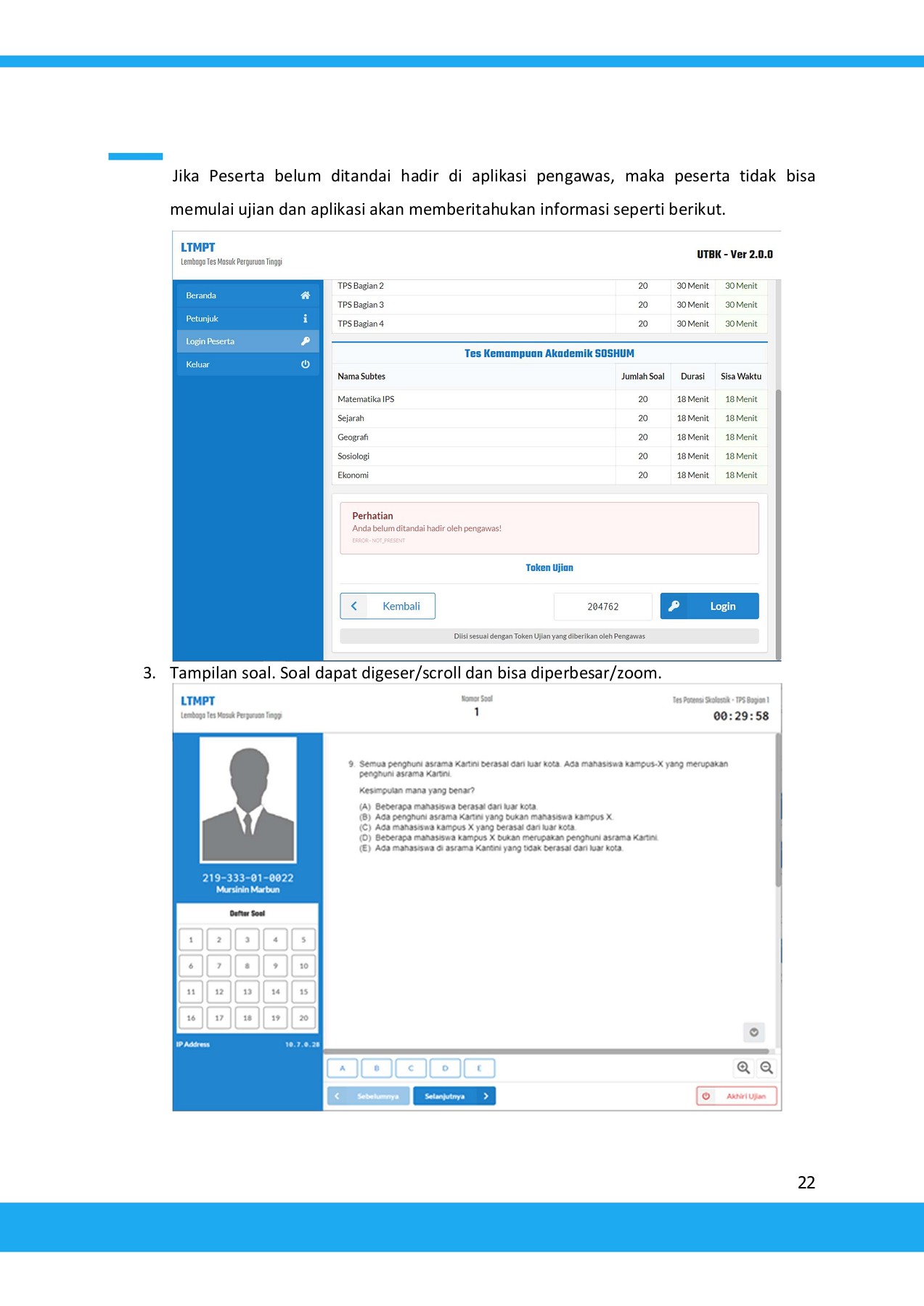 Petunjuk-Penggunaan-Aplikasi-Ujian-UTBK - Djoko Prasetyo - Halaman 23 | PDF Online | PubHTML5