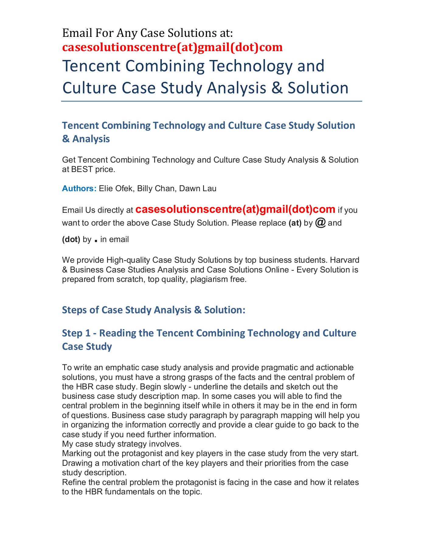 Tencent Combining Technology and Culture Harvard Case Study Solution & Analysis - HBS Case Study ...