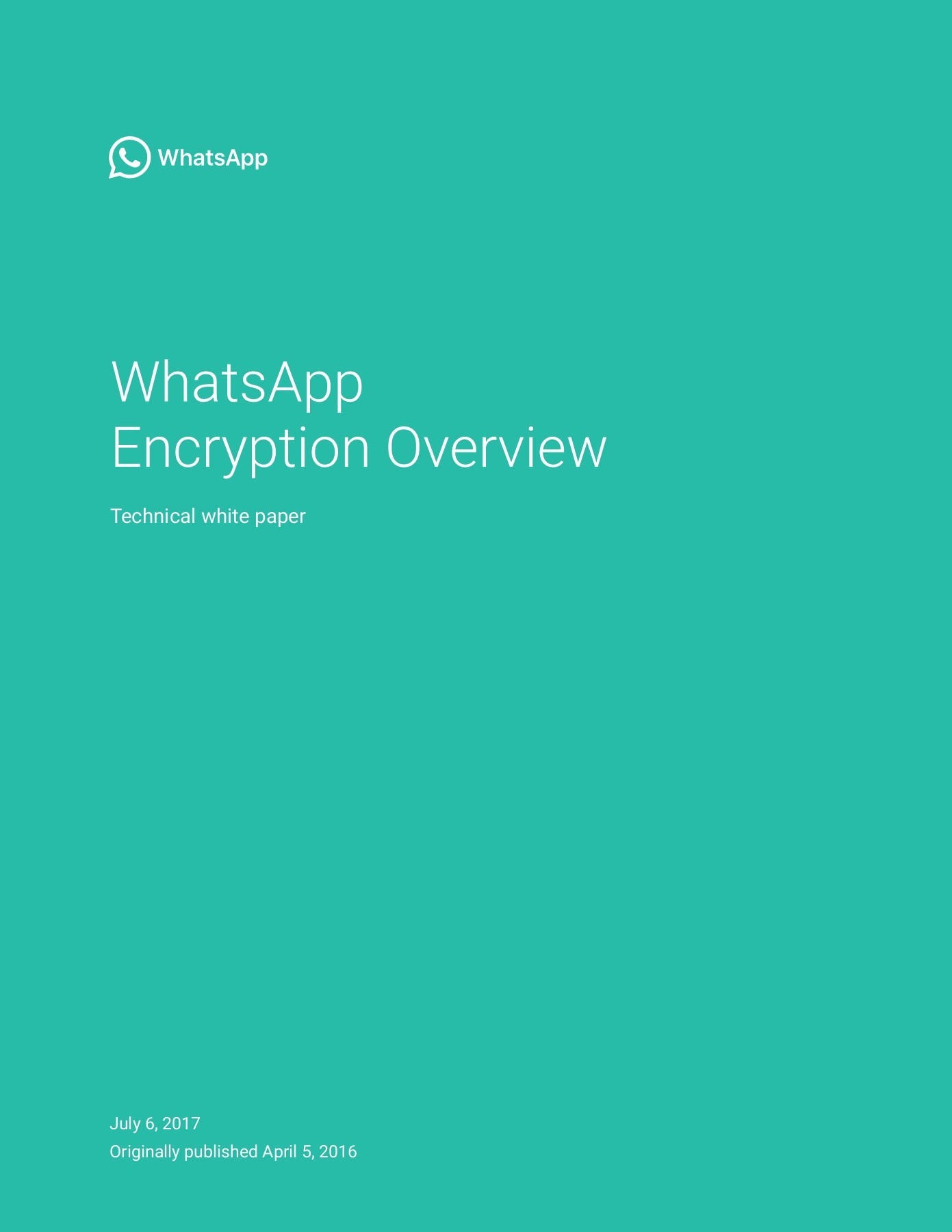 WhatsApp-Security-Whitepaper - JH Blend - Page 1 - 10 | Flip PDF Online ...