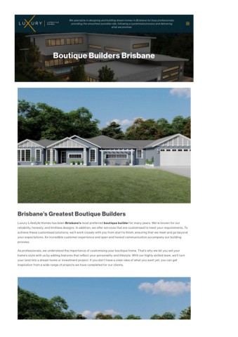 Boutique Builders Brisbane