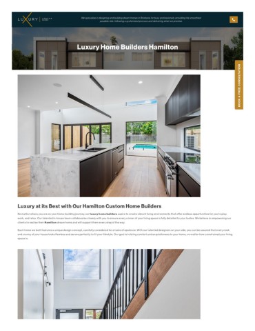 Luxury Home Builders Hamilton
