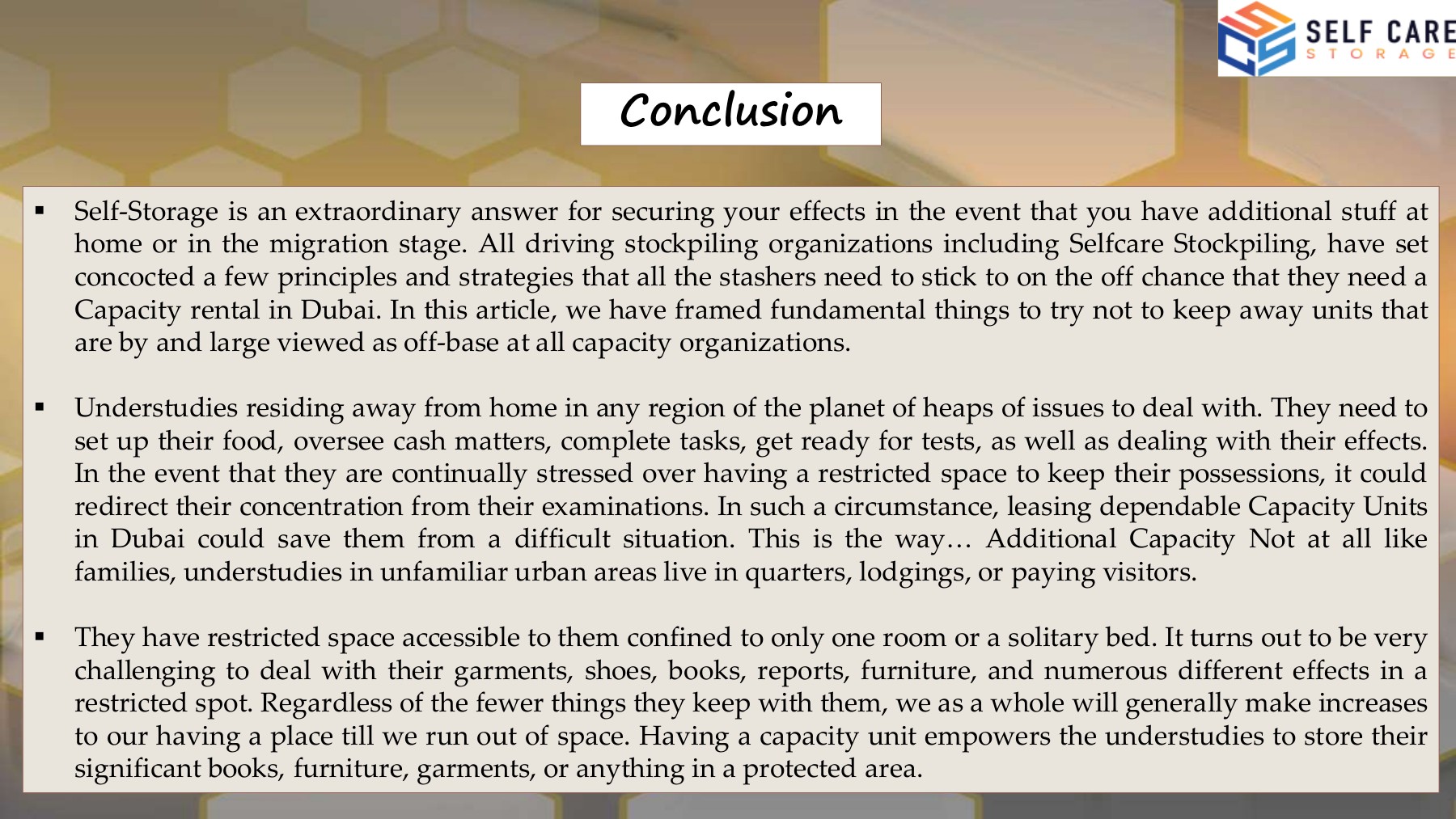 SELF CARE STORAGE - johny page - Page 11 | Flip PDF Online | PubHTML5