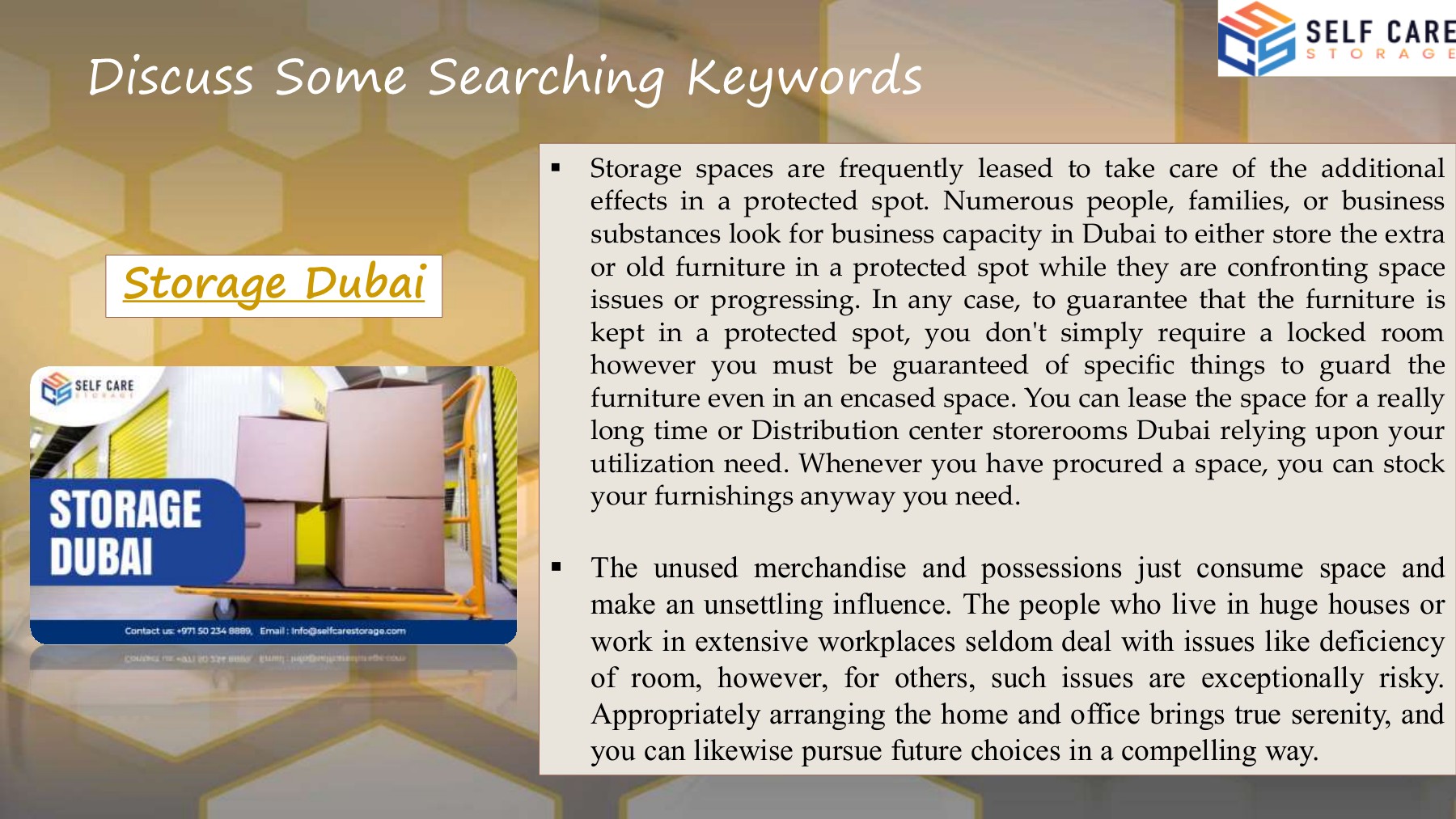 SELF CARE STORAGE - johny page - Page 6 | Flip PDF Online | PubHTML5