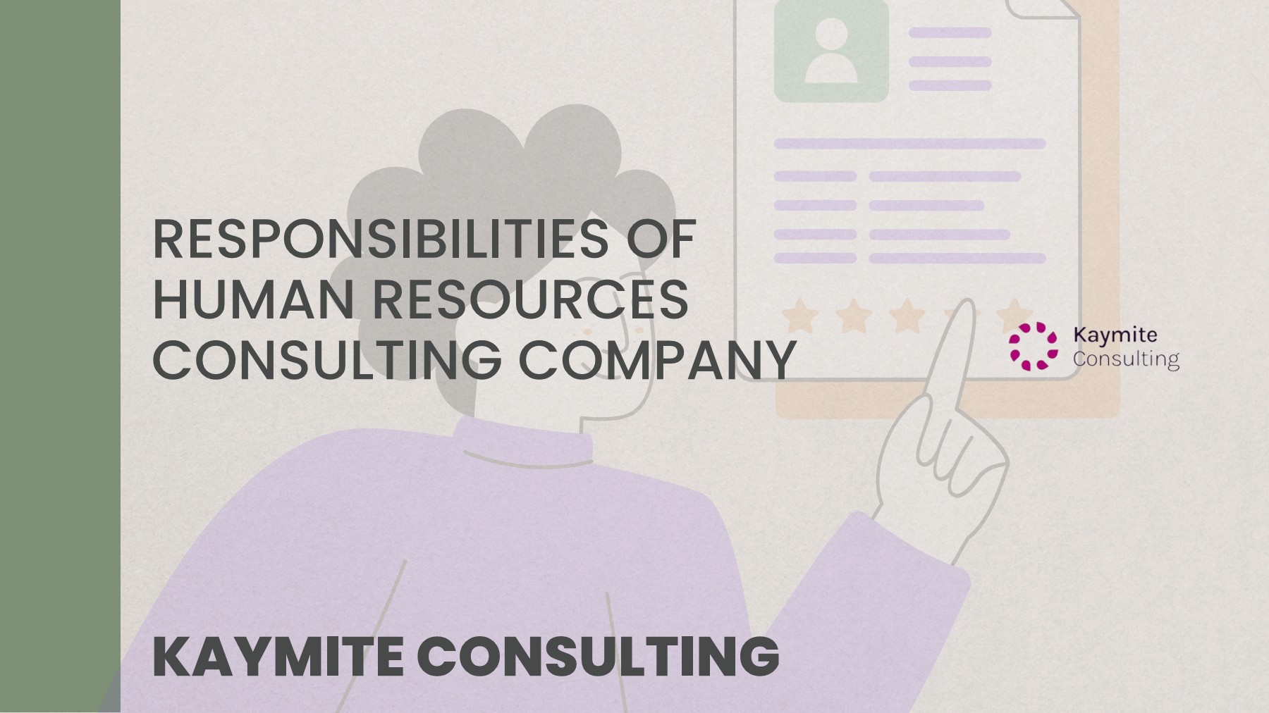 Responsibilities Of Human Resources Consulting Company ...