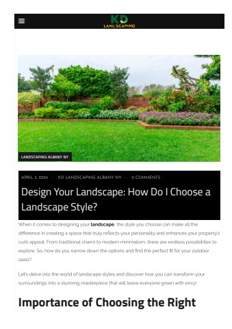 Design Your Landscape How Do I Choose a Landscape Style