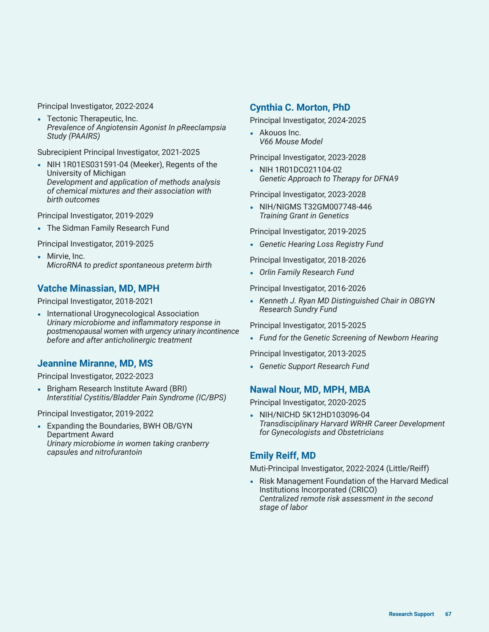 BWH OB/GYN Annual Report 2023-2024 - cwade - Page 67 | Flip PDF Online ...