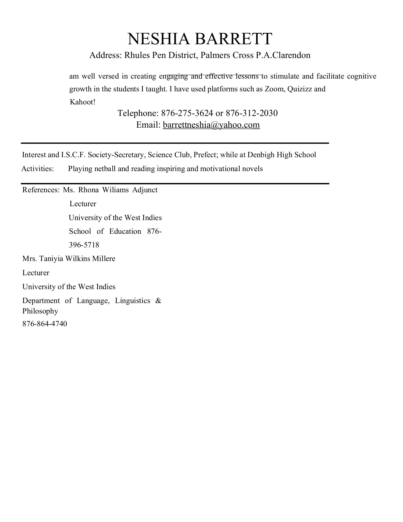 Resume - Yashmin Levy - Page 2 | Flip PDF Online | PubHTML5