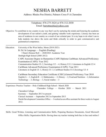 Resume - Yashmin Levy - Page 1 | Flip PDF Online | PubHTML5