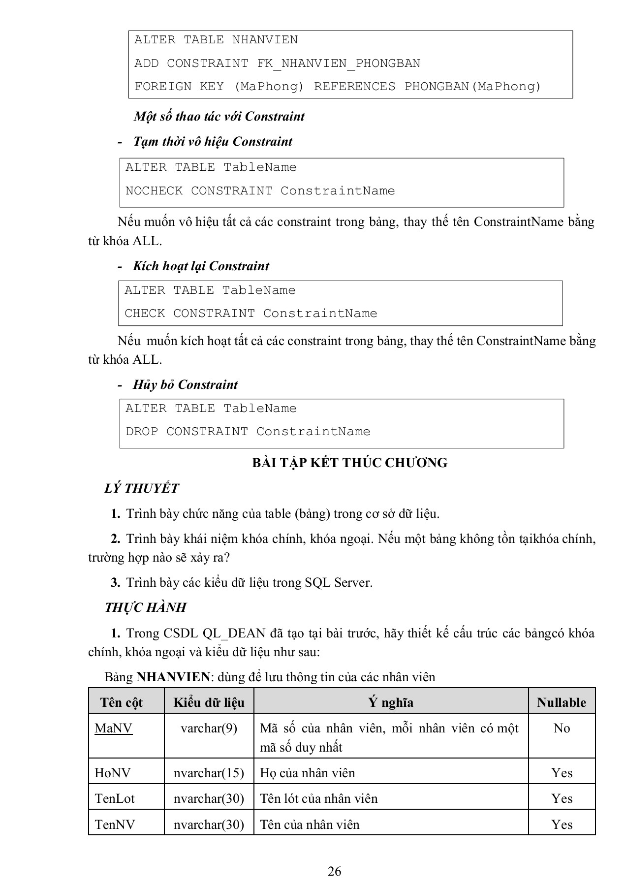BaiGiang_SQLServer_NguyenThanhThuy_2022 - Thủy Nguyễn - Trang 28 | PDF lật trang trực tuyến ...
