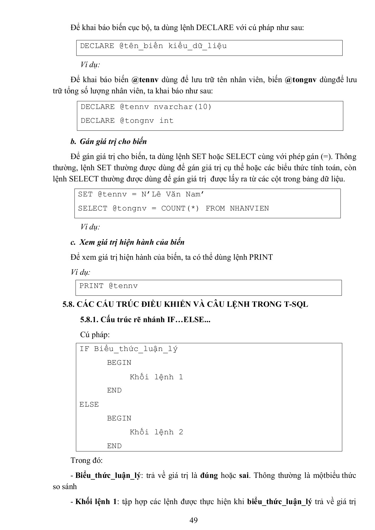 BaiGiang_SQLServer_NguyenThanhThuy_2022 - Thủy Nguyễn - Trang 51 | PDF lật trang trực tuyến ...