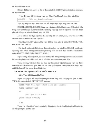BaiGiang_SQLServer_NguyenThanhThuy_2022 - Thủy Nguyễn - Trang 61 | PDF lật trang trực tuyến ...