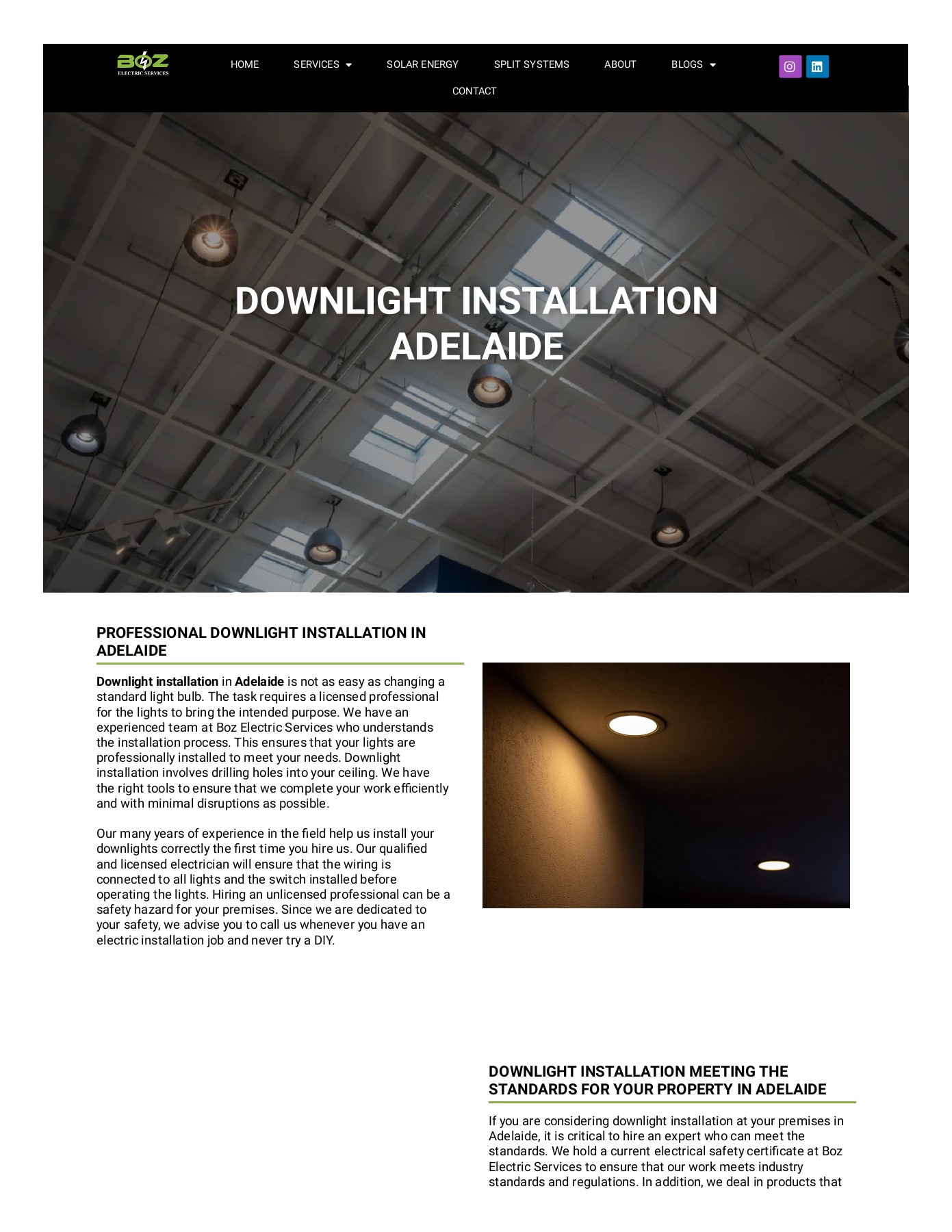 Downlight installation adelaide - BOZ Electric Services - Page 1 - 3 | Flip PDF Online | PubHTML5