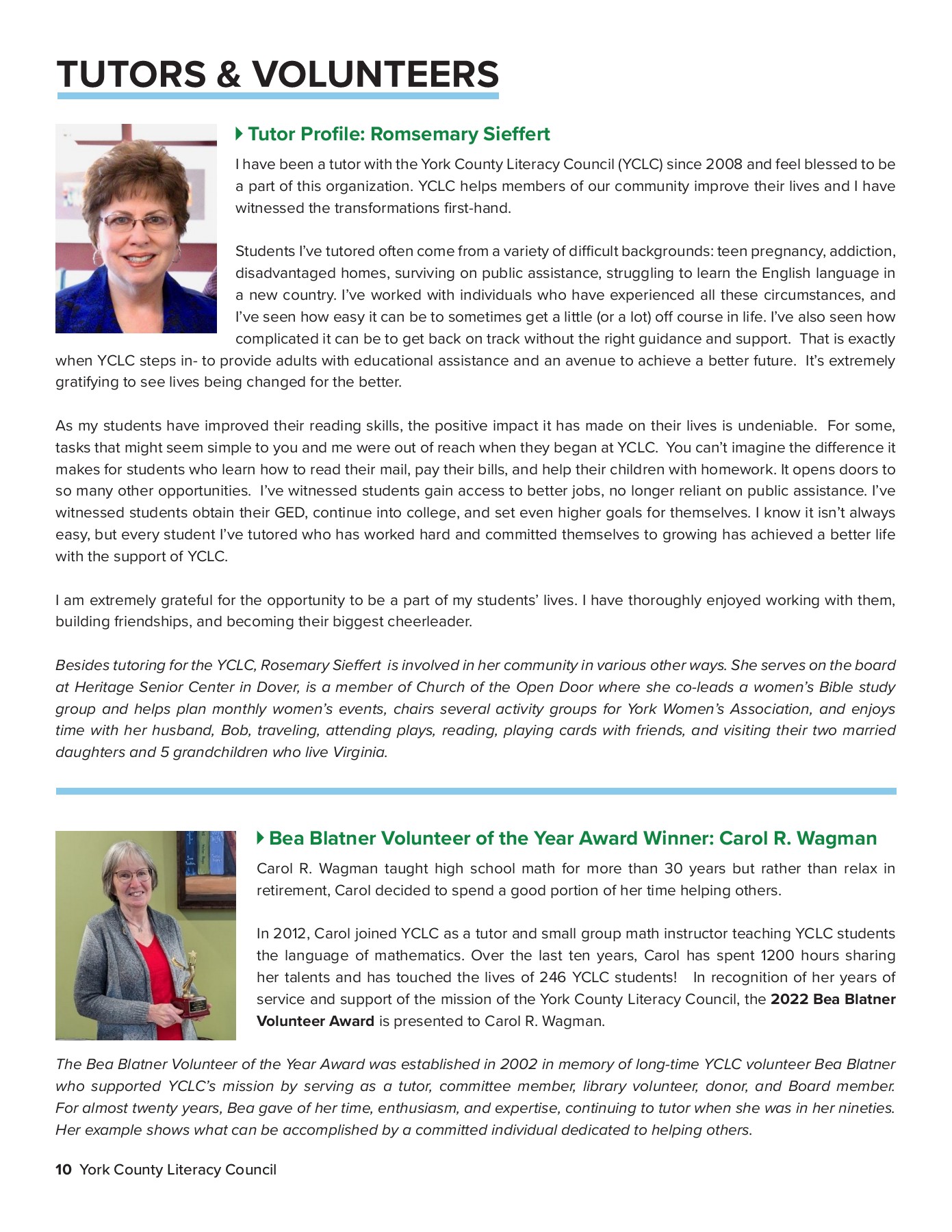 YCLC 2021-2022 Annual Report - msmith - Page 10 | Flip PDF Online ...