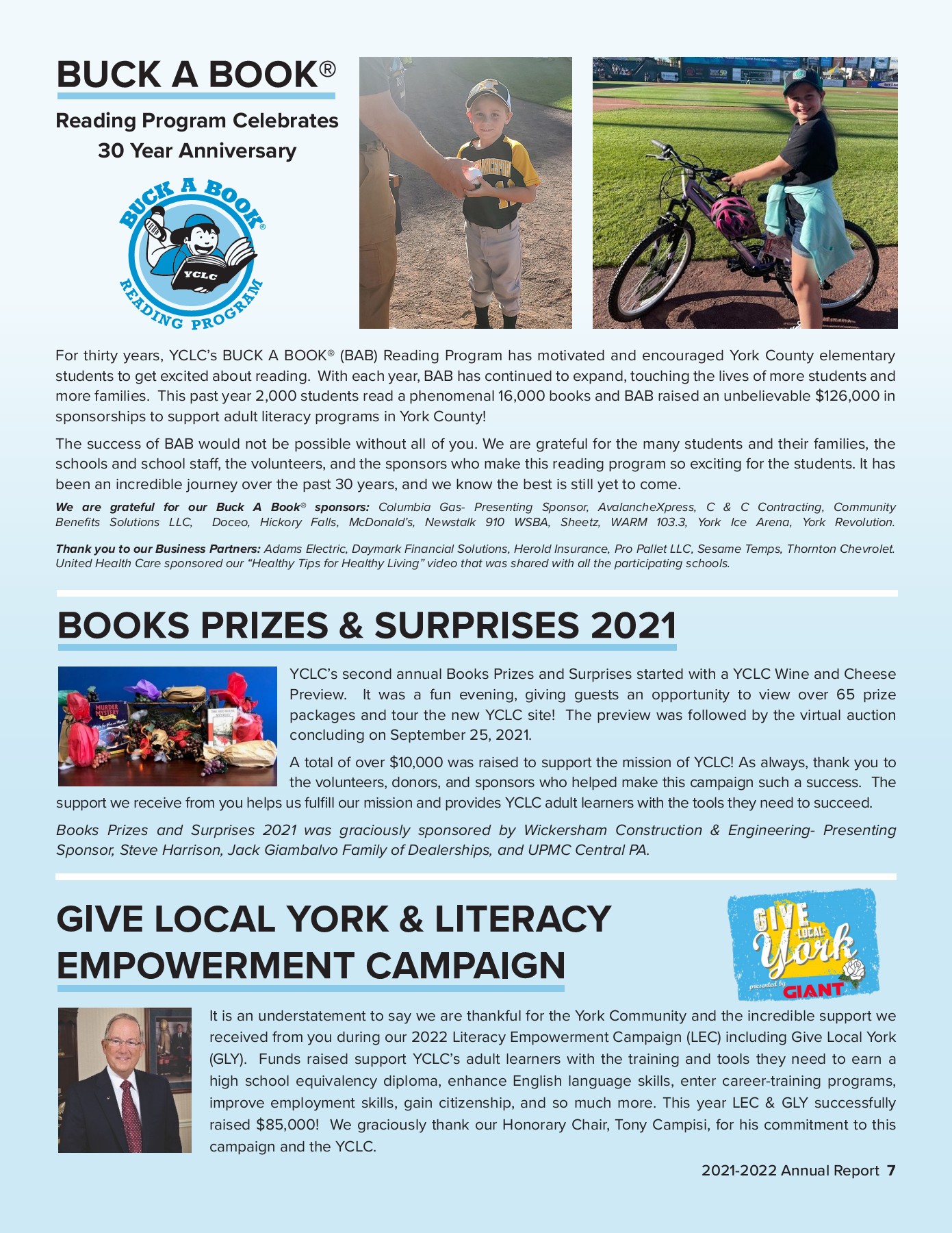 YCLC 2021-2022 Annual Report - msmith - Page 7 | Flip PDF Online | PubHTML5
