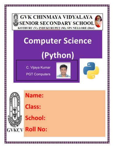 Class 12 CBSE Python(083) Lab manual - vijaya Kumar Chinthala - Page 1 - 37 | Flip PDF Online ...