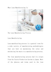 What Lean Manufacturing Is - nelson - Page 1 - 7 | Flip PDF Online ...