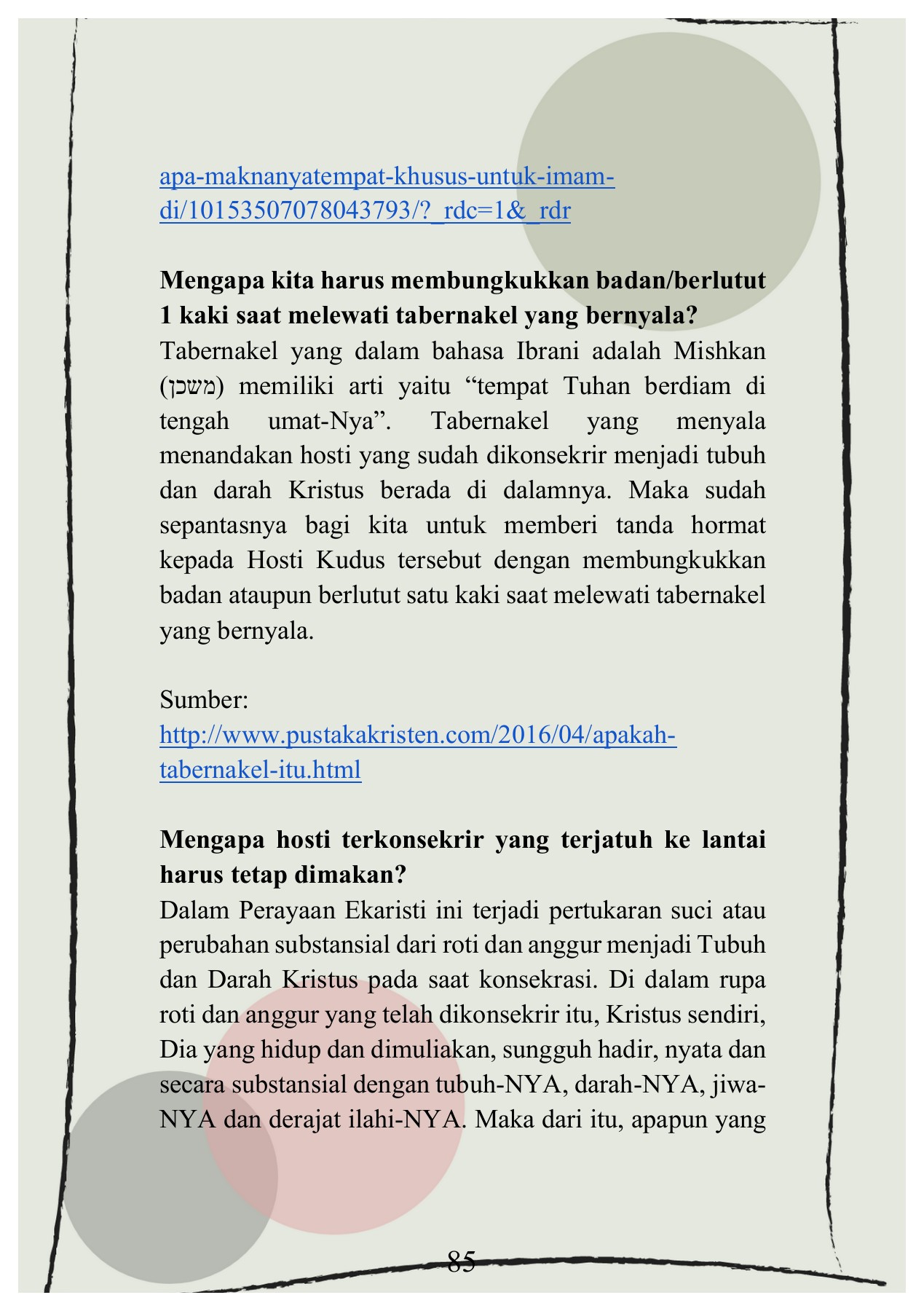 Buku Calon Misdinar 2021 - pelmissathora - Halaman 88 | PDF Online | PubHTML5