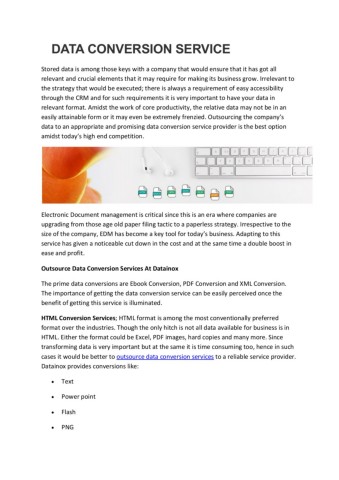 Outsource Data Conversion Service - datainox - Page 1 - 5 | Flip PDF Online | PubHTML5
