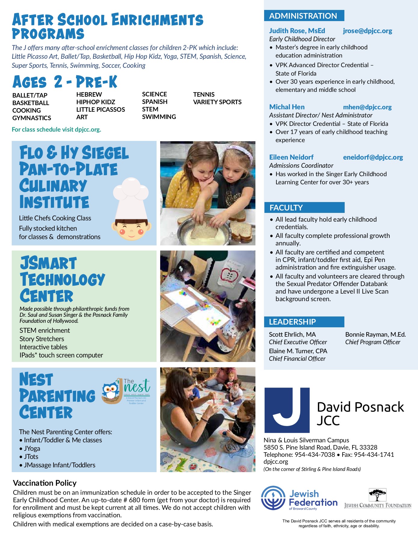 2023-2024 Singer Preschool Brochure - David Posnack JCC - Page 4 | Flip ...