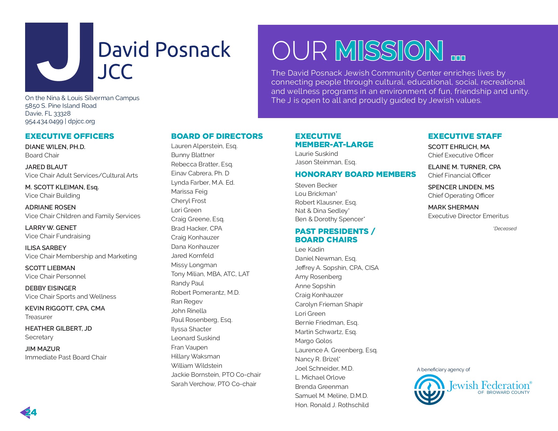 Annual Report 2020 Final - David Posnack JCC - Page 24 | Flip PDF ...