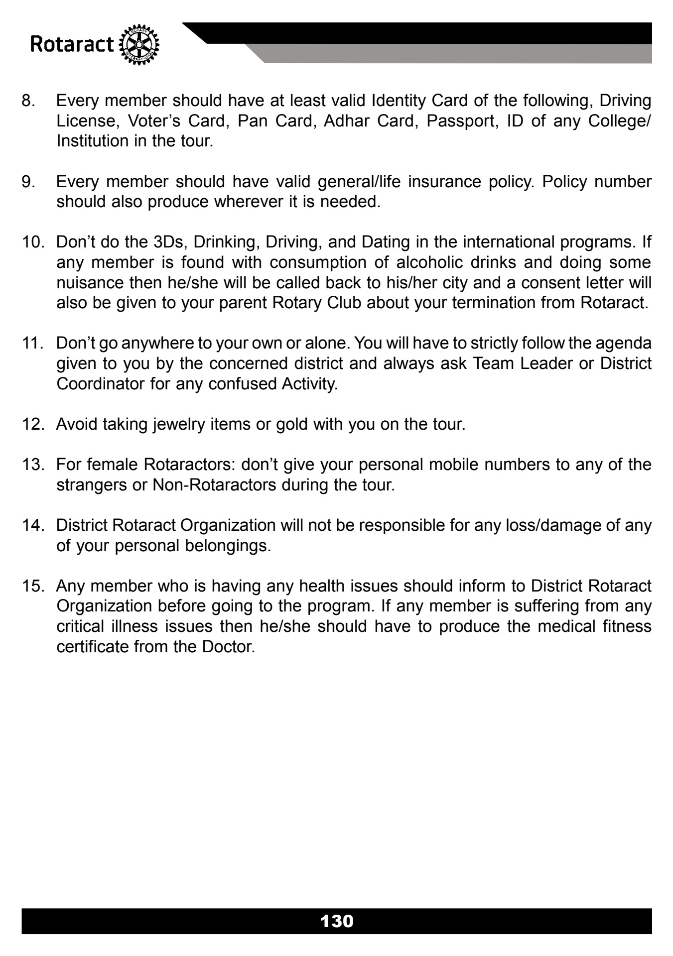 ROTARACT HANDBOOK - RID 3132 RIY 2022-23 - Prasad Warad - Page 131 | Flip PDF Online | PubHTML5