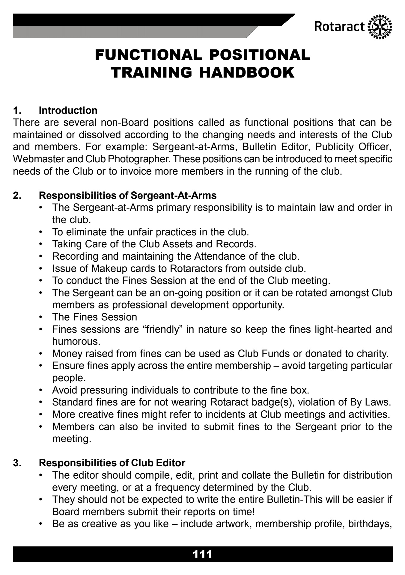 ROTARACT HANDBOOK - RID 3132 RIY 2022-23 - Prasad Warad - Page 112 ...