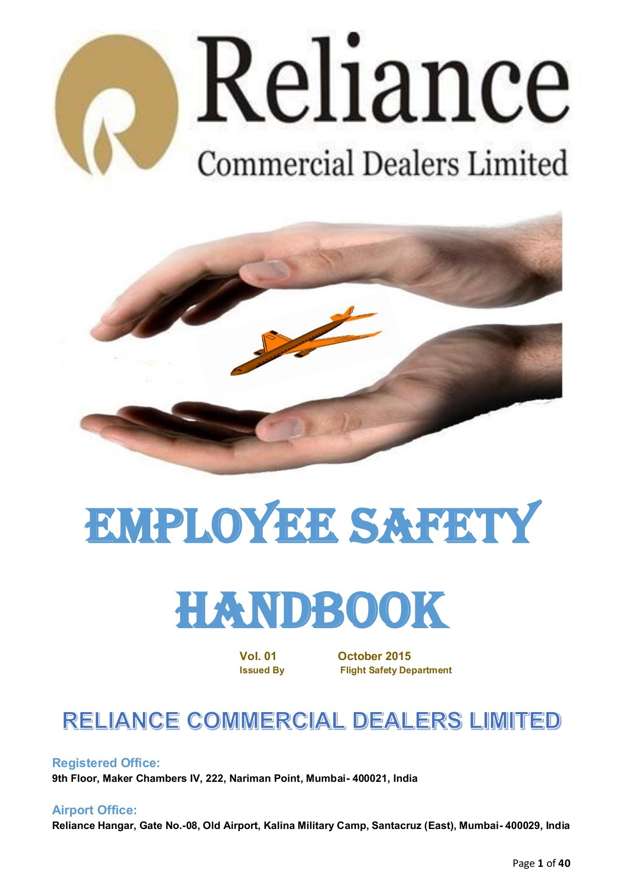 SAFETY HANDBOOK- RCDL - Ritesh Raghav - Page 1 - 40 | Flip PDF Online ...