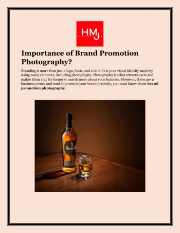 Contact For Best Brand promotion photography for Business