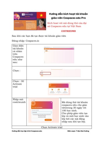 Bai 2 Hướng dẫn kích hoạt tài khoản giáo viên Cospaces edu Pro - Phạm ...