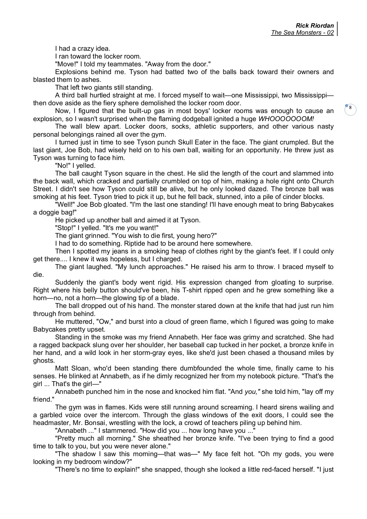 Percy Jackson and the Olympians #2 – The Sea Of Monsters by Rick Rordan ...