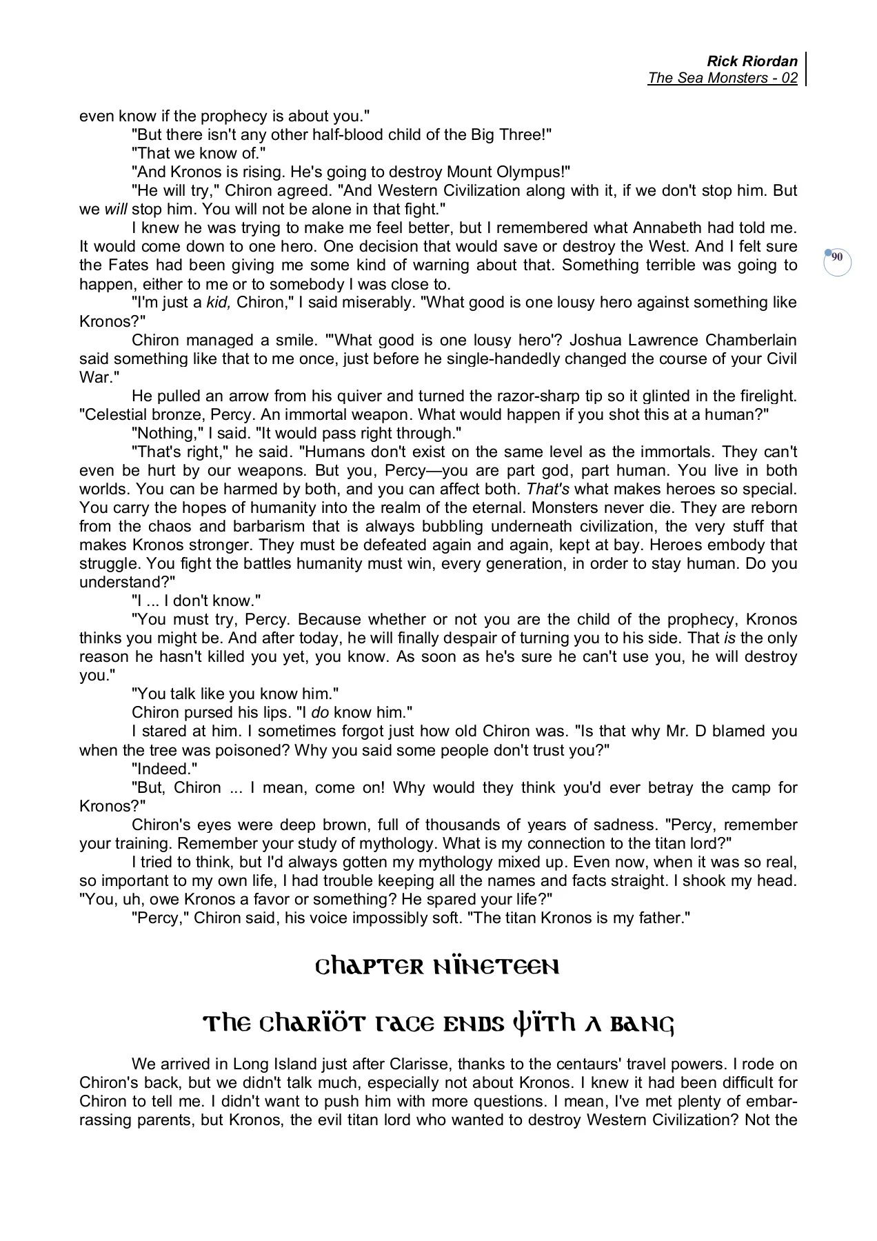 Percy Jackson and the Olympians #2 – The Sea Of Monsters by Rick Rordan ...