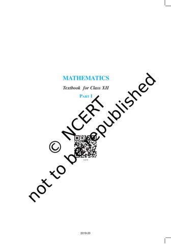 Mathematics-Part-1---Class-12 - THE MANTHAN SCHOOL - Page 1 | Flip PDF ...