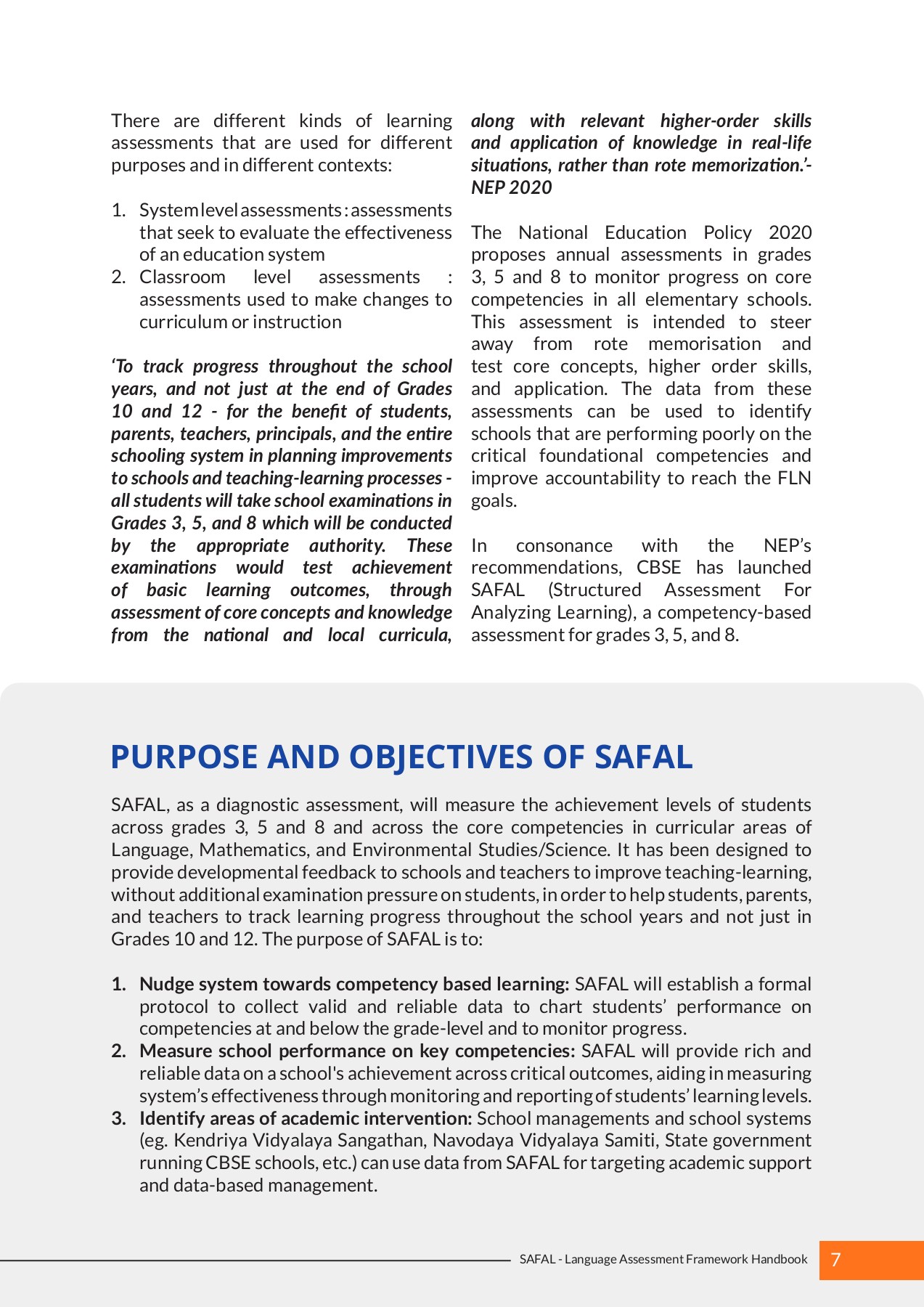 safal_framework handbook - THE MANTHAN SCHOOL - Page 7 | Flip PDF ...