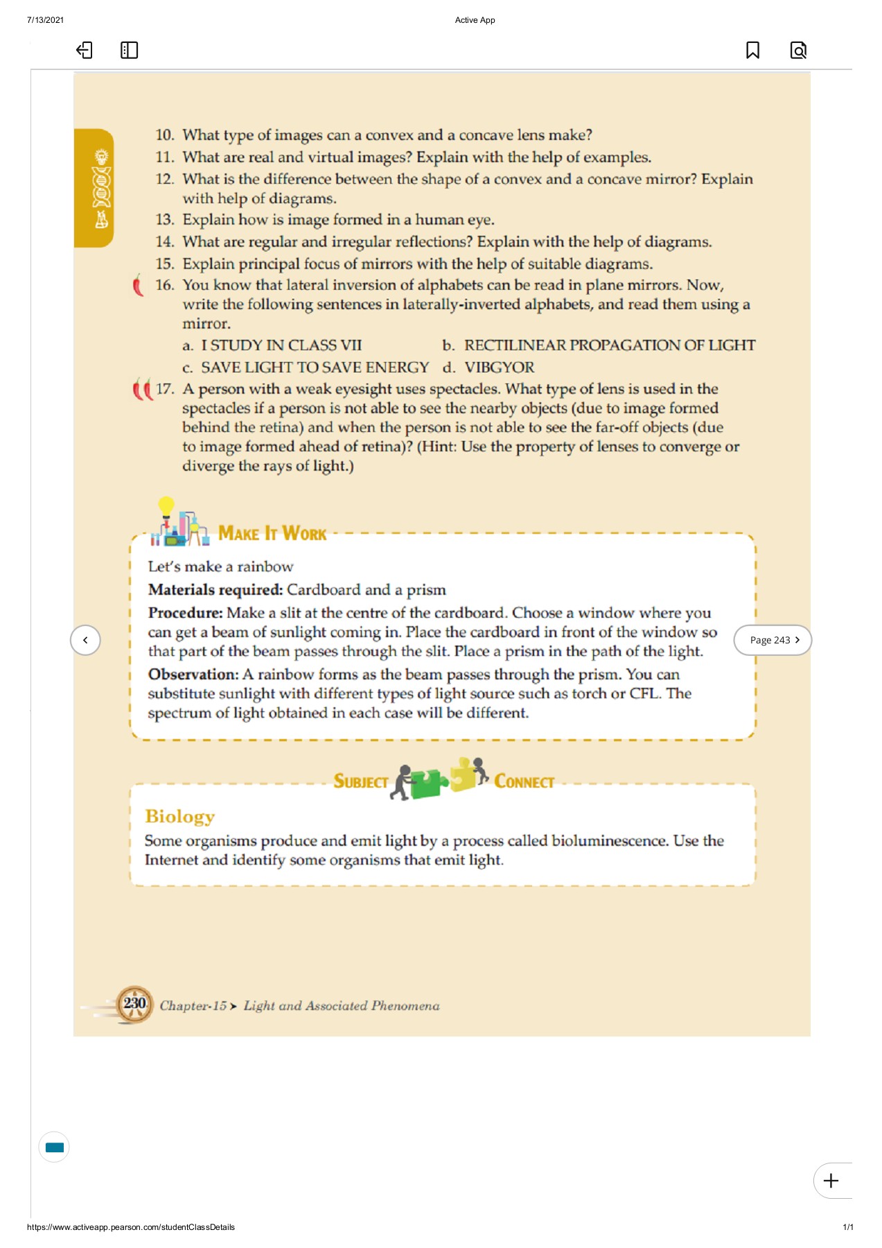 universal science-7 - THE MANTHAN SCHOOL - Page 242 | Flip PDF Online ...