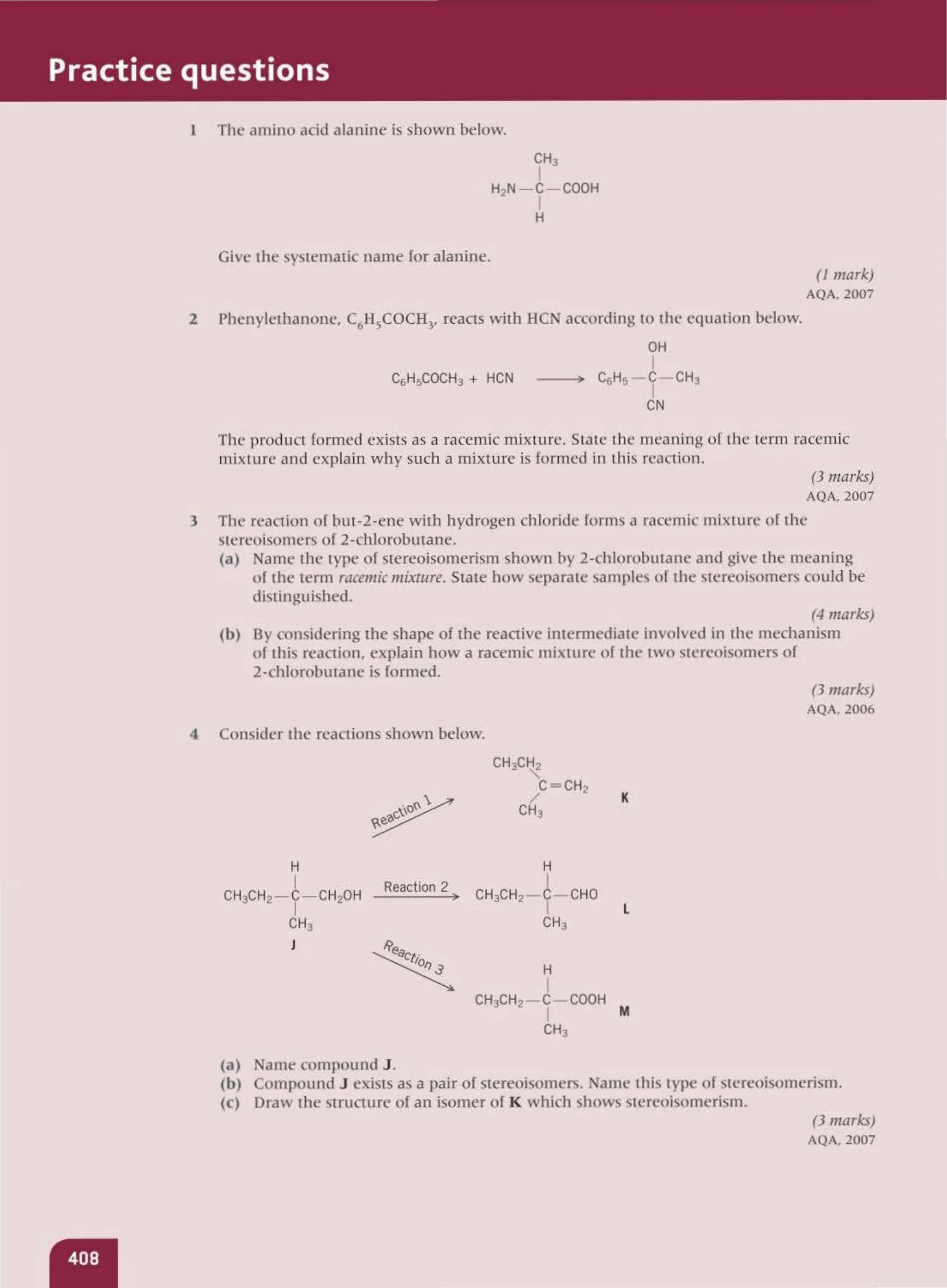 Aqa Chemistry A Level Student Book The Manthan School Page 420