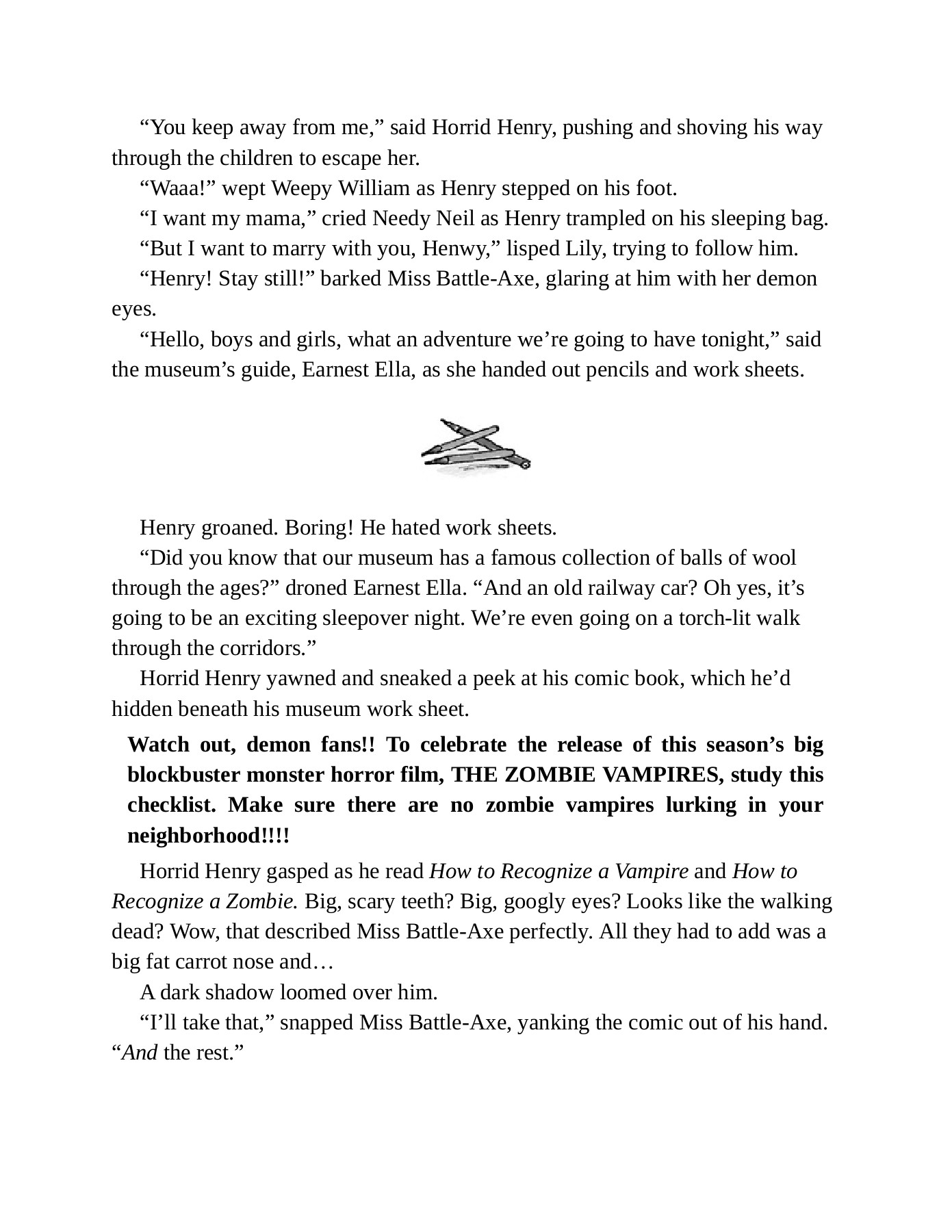 Horrid Henry and the Zombie Vampire - THE MANTHAN SCHOOL - Page 46 ...