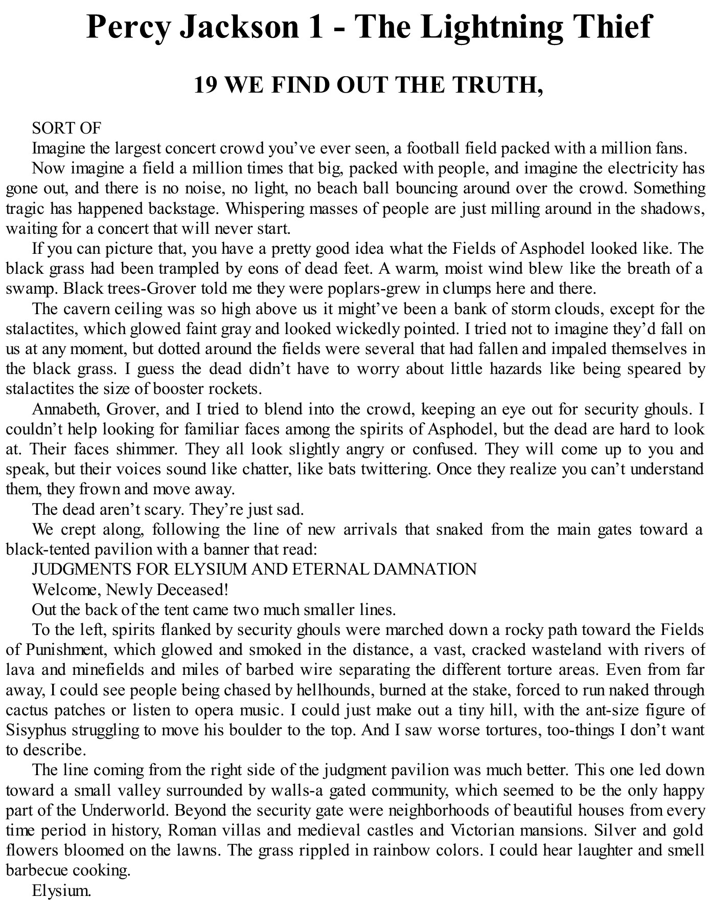 percy jackson 1 - the lightning thief - BY Rordan Rick - THE MANTHAN ...