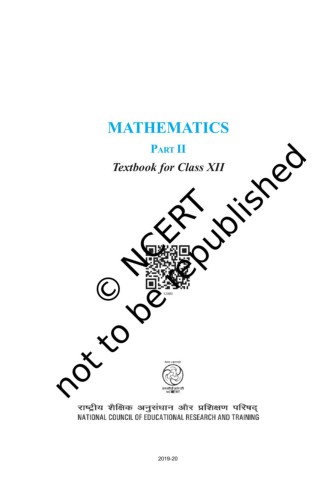 Mathematics-Part-2---Class-12 - THE MANTHAN SCHOOL - Page 1 - 348 ...