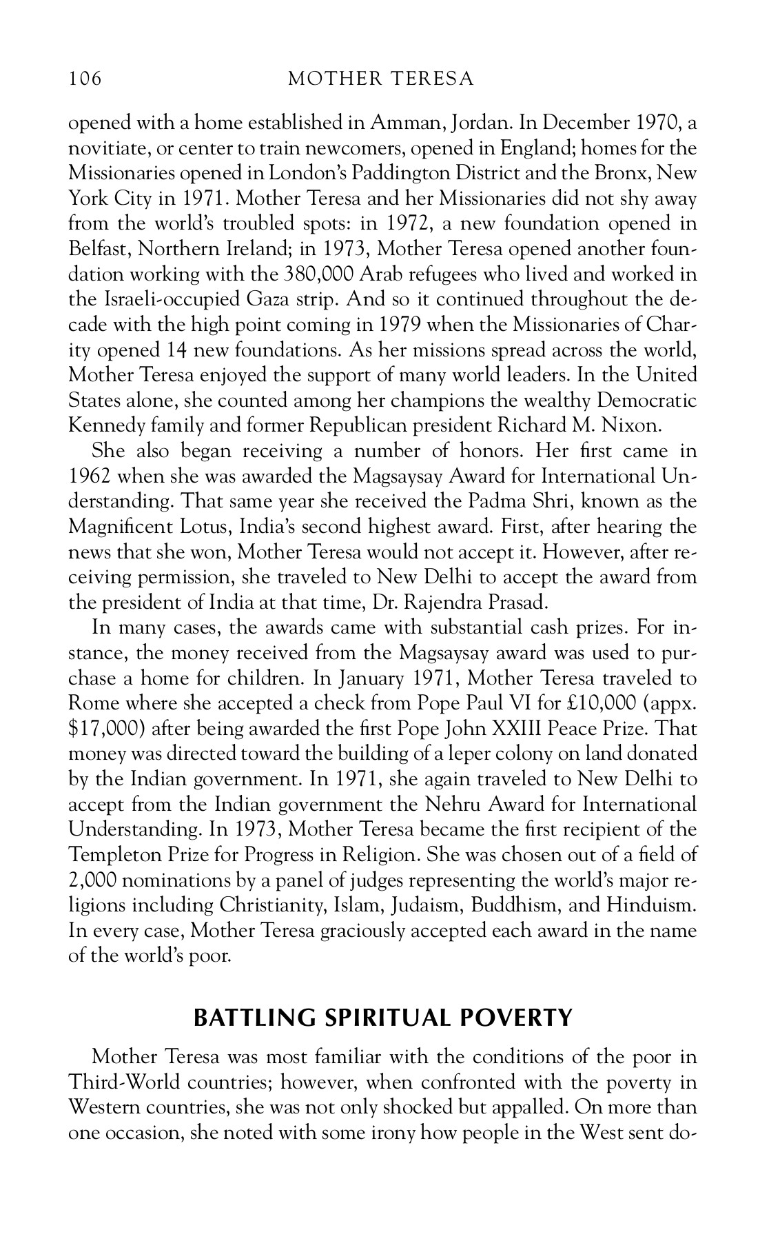 Mother Teresa - A Biography - THE MANTHAN SCHOOL - Page 124 | Flip PDF ...