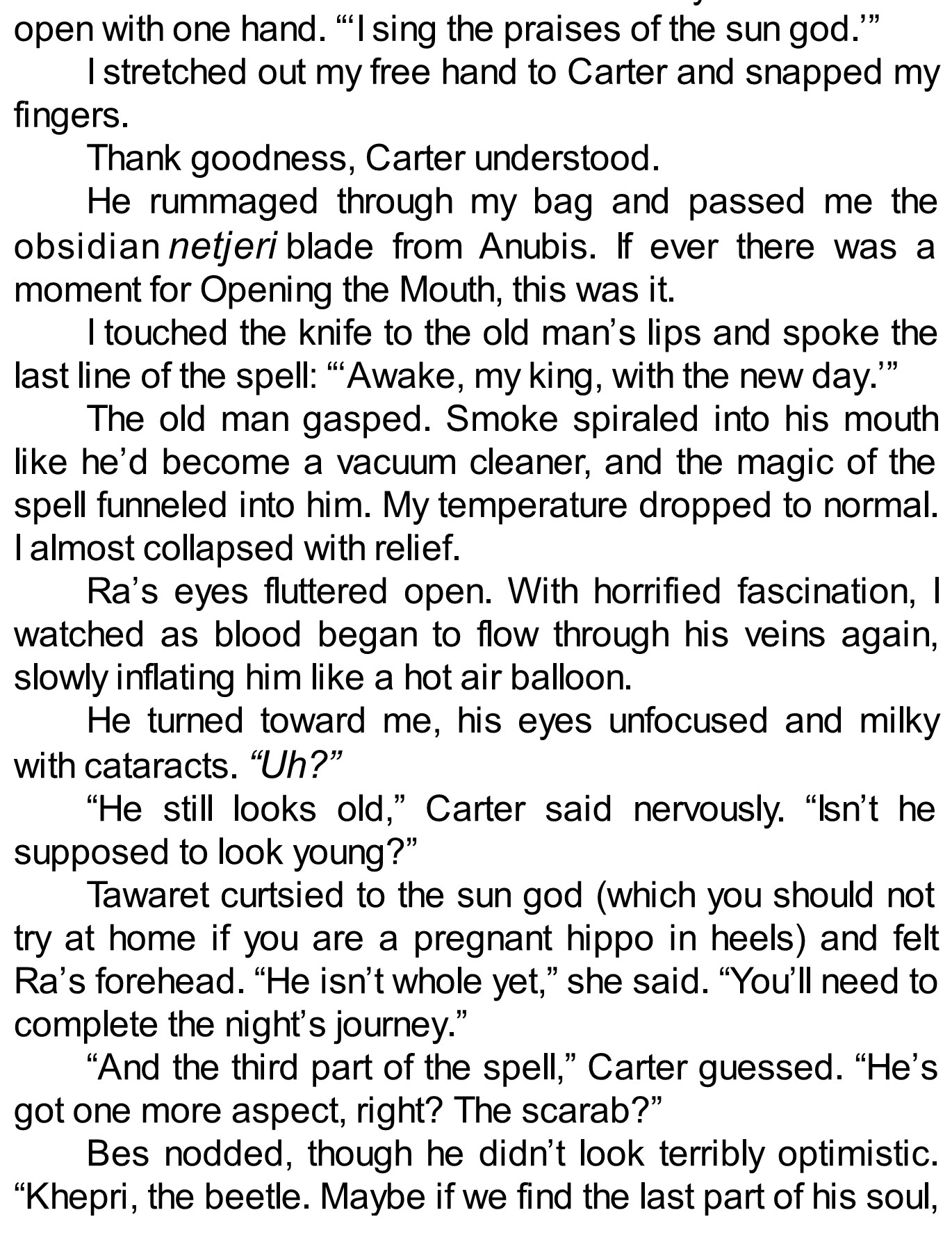 Rick Riordan - The Kane Chronicles 2 - The Throne of Fire - THE MANTHAN ...