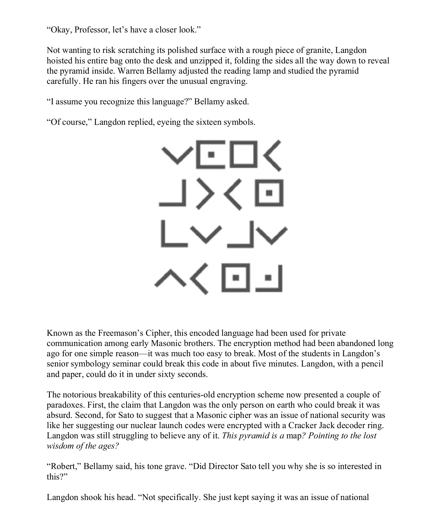 The Lost Symbol - THE MANTHAN SCHOOL - Page 166 | Flip PDF Online ...