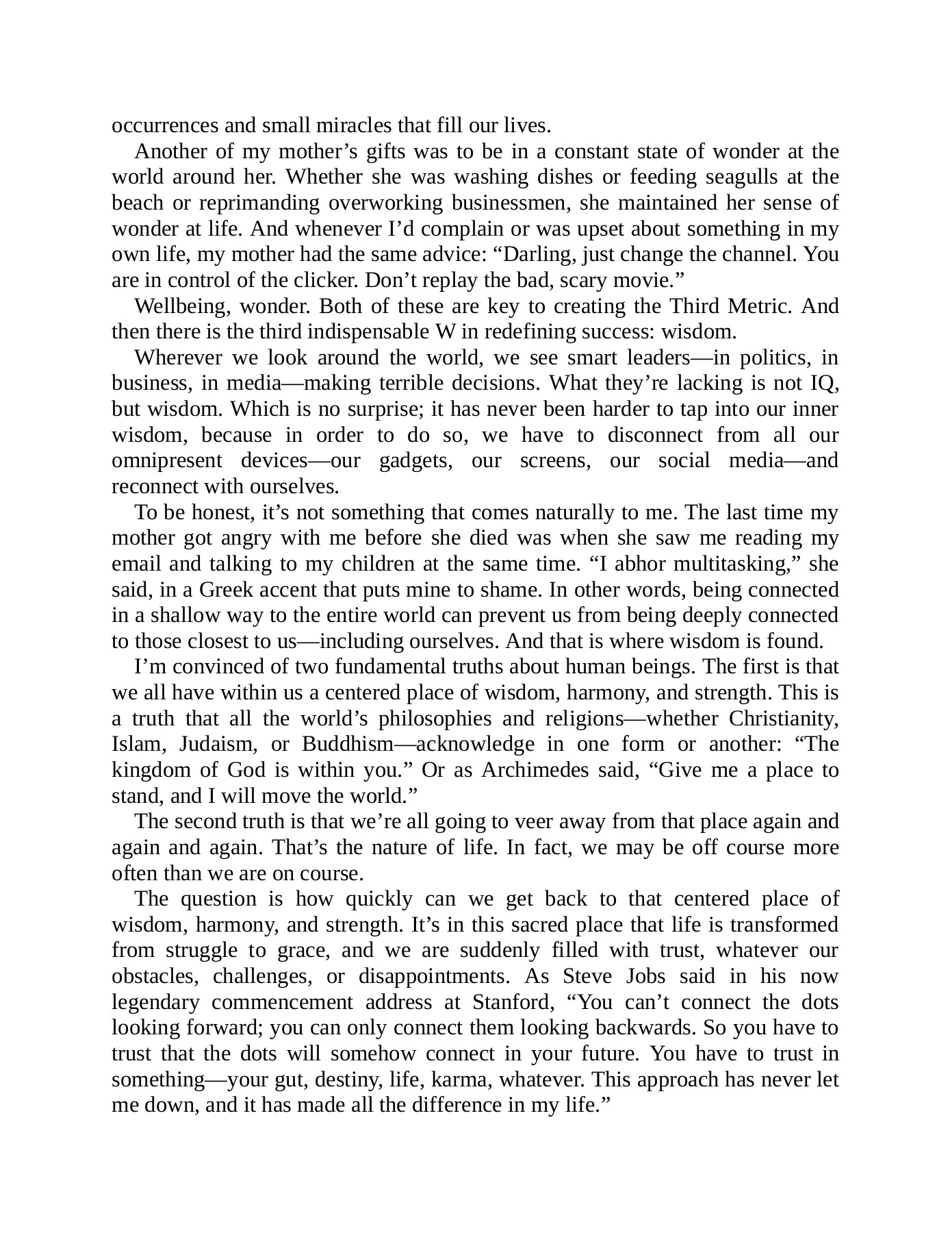 Thrive_ The Third Metric to Redefining Success and Creating a Life of ...