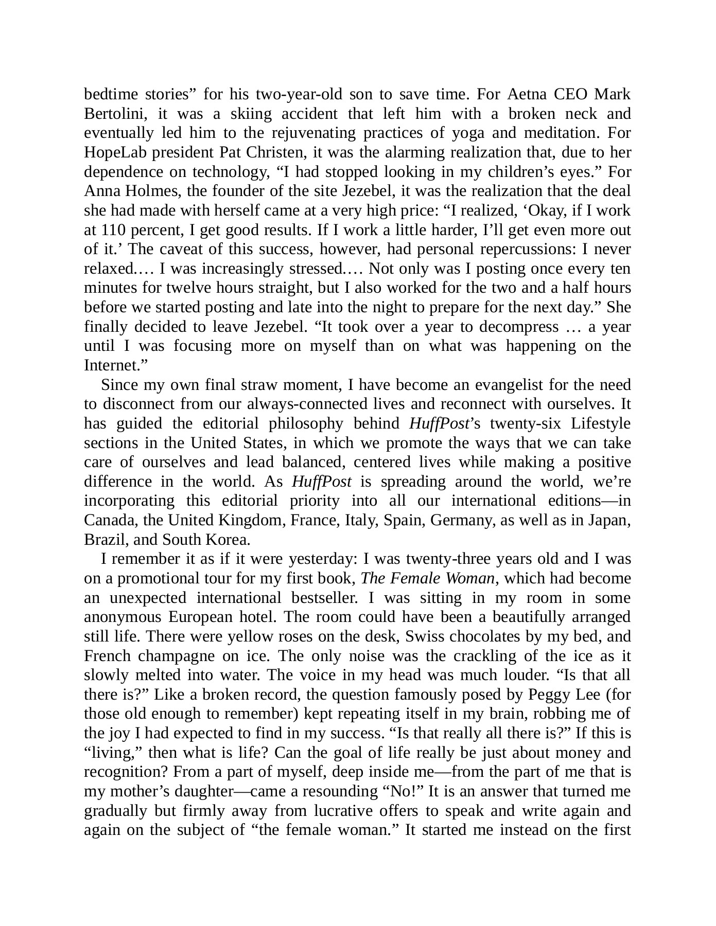 Thrive_ The Third Metric to Redefining Success and Creating a Life of ...