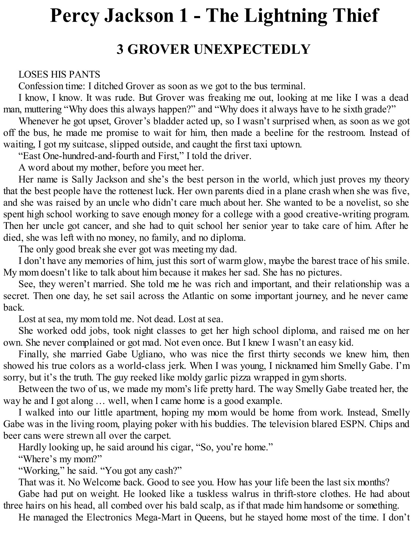 percy jackson 1 - the lightning thief - BY Rordan Rick_clone - THE ...