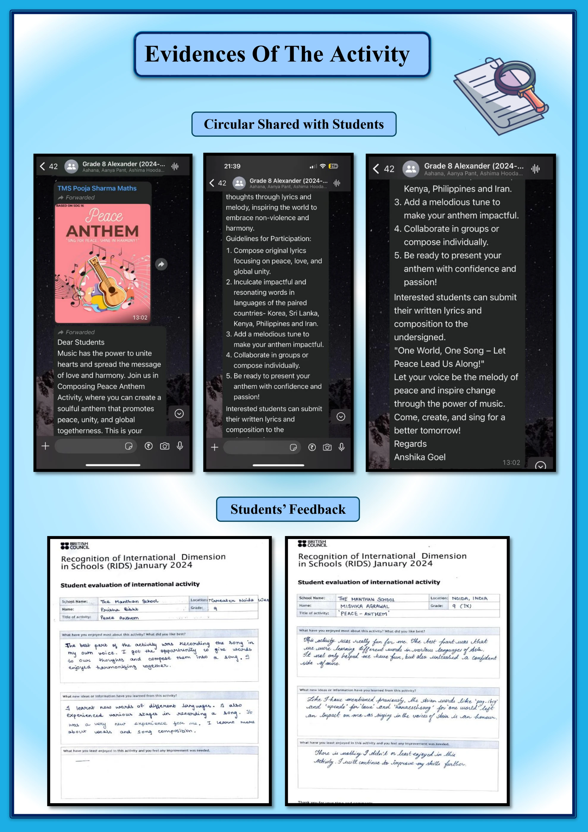 The Manthan School RIDS Dossier ID-RIDS24194 - THE MANTHAN SCHOOL ...