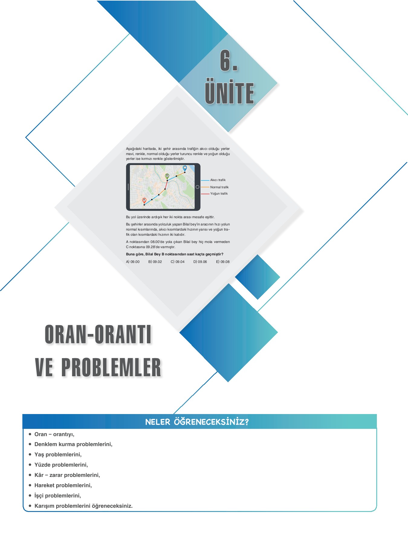 6.ÜNİTE - ORAN-ORANTI VE PROBLEMLER - sarmaldrive - Page 1 - 64 | Flip PDF Online | PubHTML5
