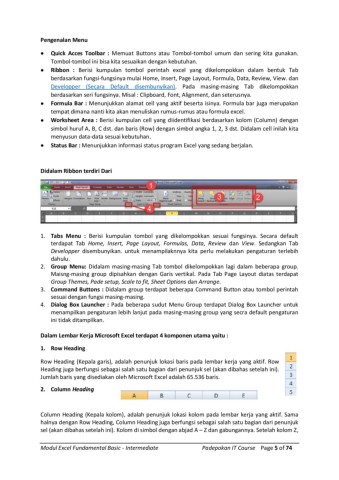 00. Modul - Excel Fundamental Basic - Intermediate - iyasagiast - Page 6 | Flip PDF Online ...