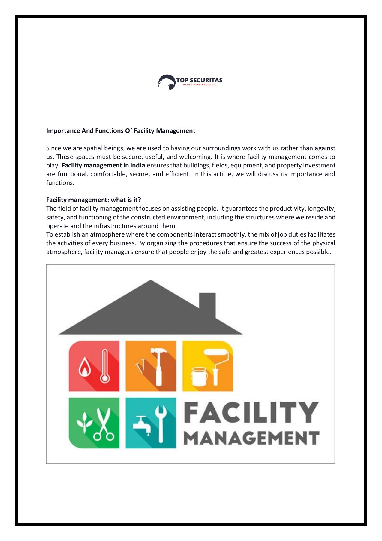 Importance And Functions Of Facility Management - Angelina Watson ...