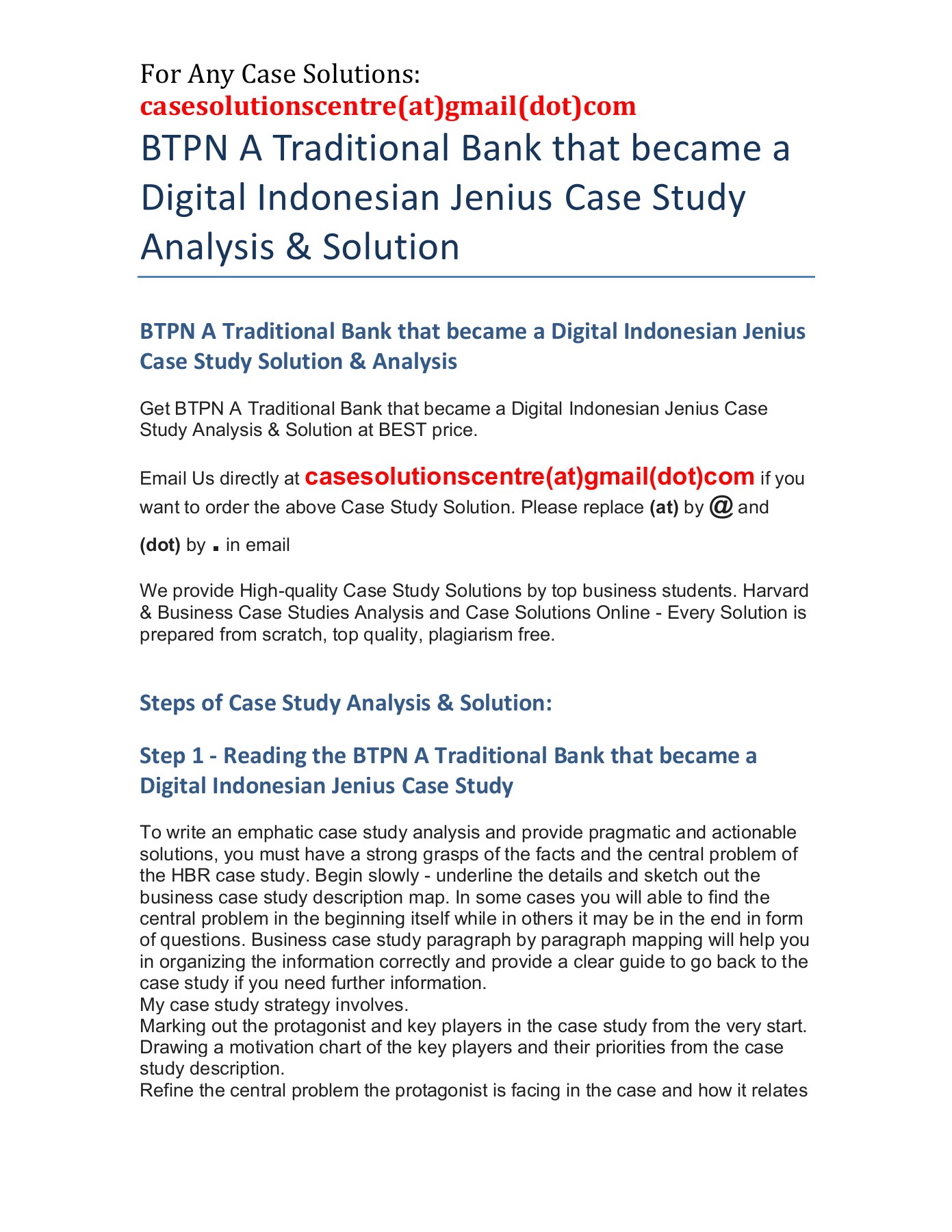 BTPN A Traditional Bank that became a Digital Indonesian Jenius Ivey Case Study Solution ...