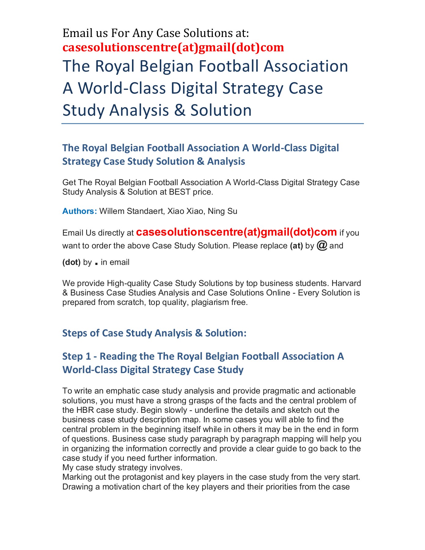 The Royal Belgian Football Association A World-Class Digital Strategy ...